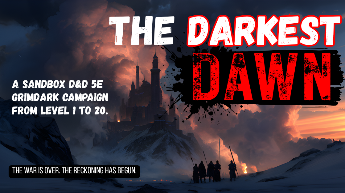 Join The Darkest Dawn: Gritty Dark Fantasy Journey from Level 1 to 20 ...